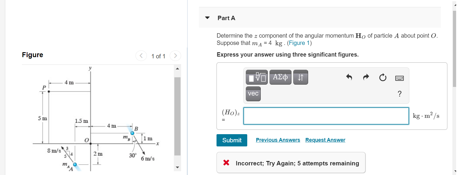 Solved Part A Determine the z component of the angular | Chegg.com