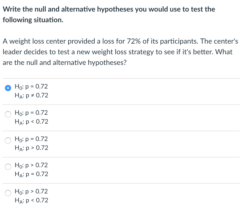Solved Write the null and alternative hypotheses you would | Chegg.com
