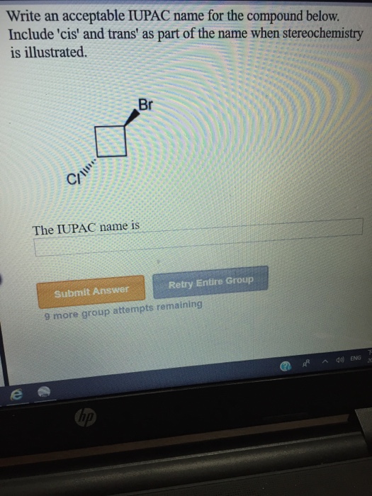 Solved Review Topics] References] Write an acceptable IUPAC | Chegg.com