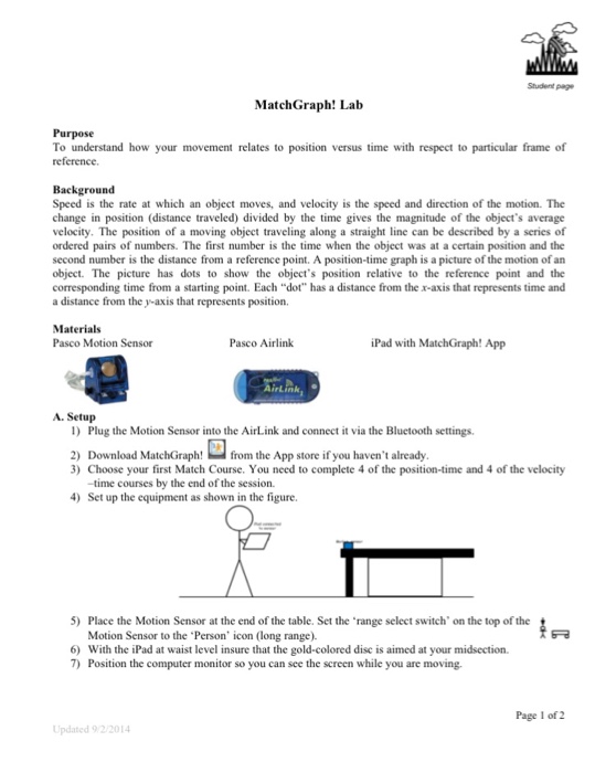 Solved Student MatchGraph! Lab Purpose To understand how | Chegg.com