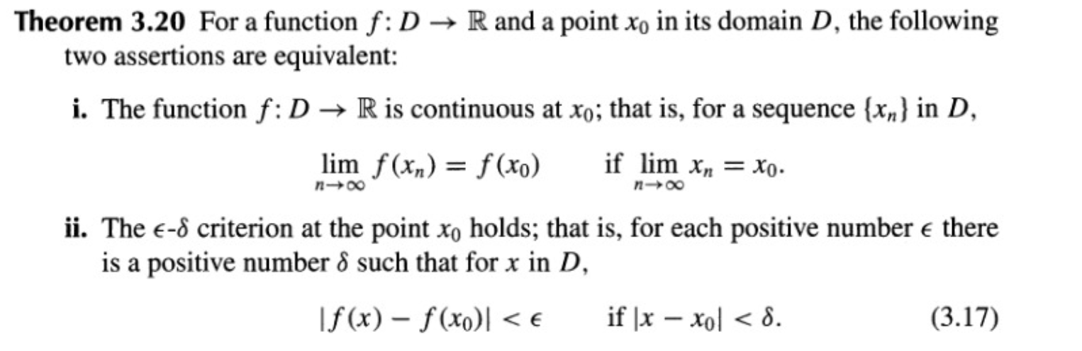 Solved heorem 3.22 For a function f:D→R, the following two | Chegg.com