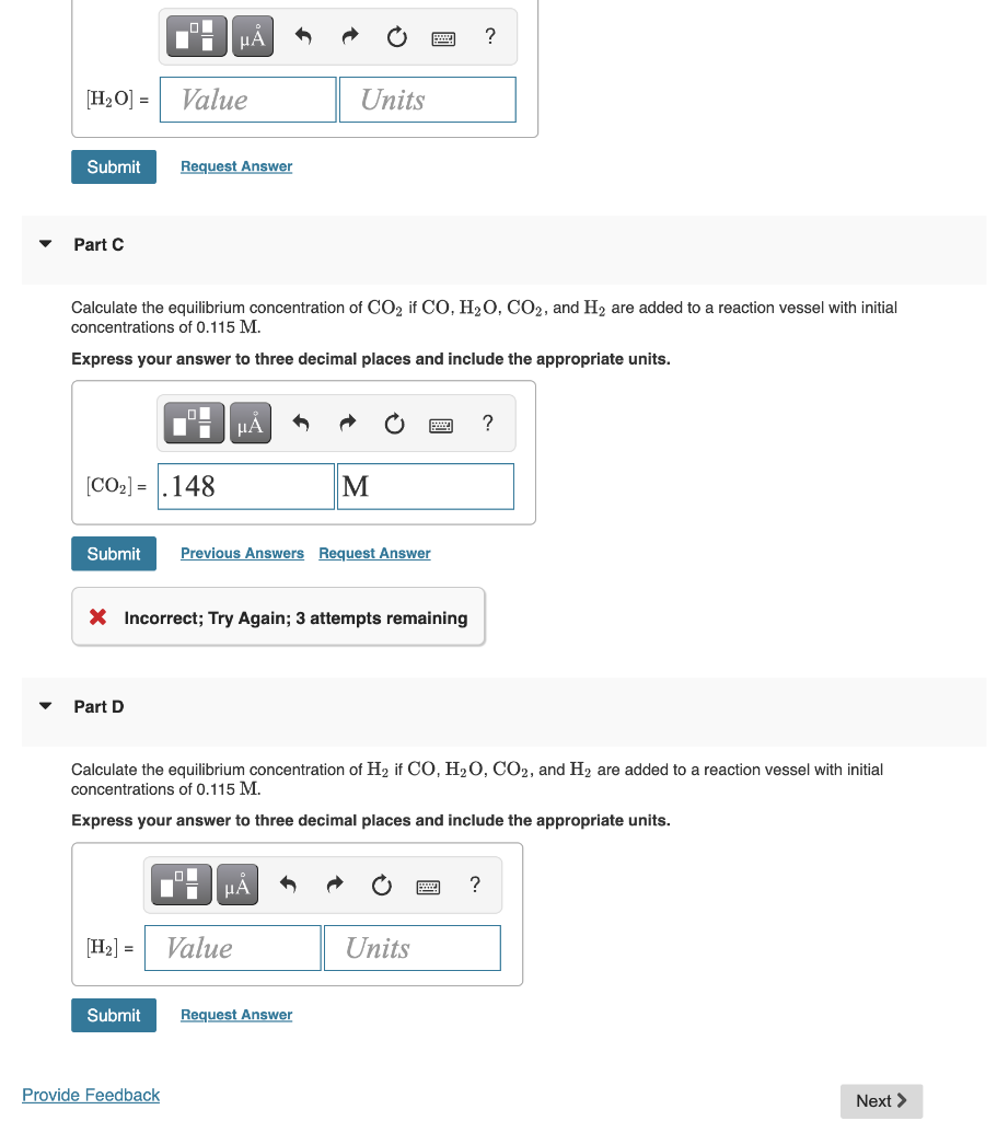 Solved The H2/COH2/CO ratio in mixtures of carbon monoxide | Chegg.com