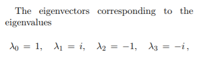 Solved Determine all the eigenvalues of the 4 × 4 Cyclic | Chegg.com