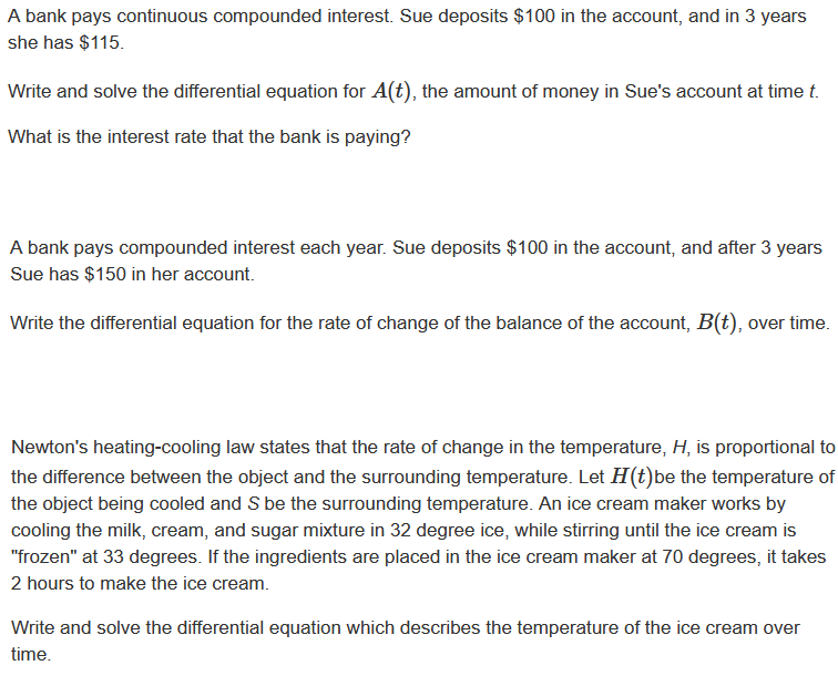 Solved A bank pays continuous compounded interest. Sue | Chegg.com