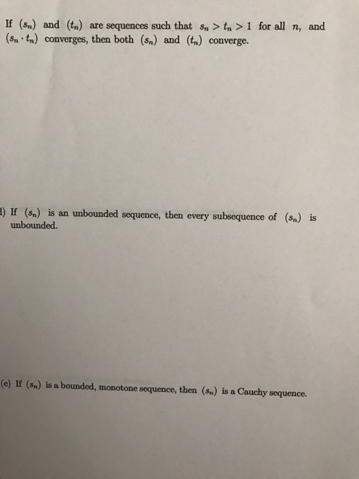 Solved TRUE/FALSE: If the statement is true, quote a | Chegg.com