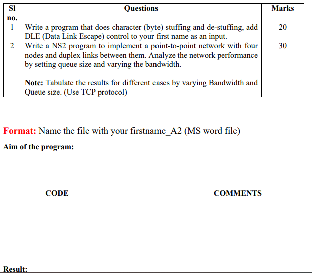 Solved Format: Name the file with your firstname_A2 (MS word | Chegg.com