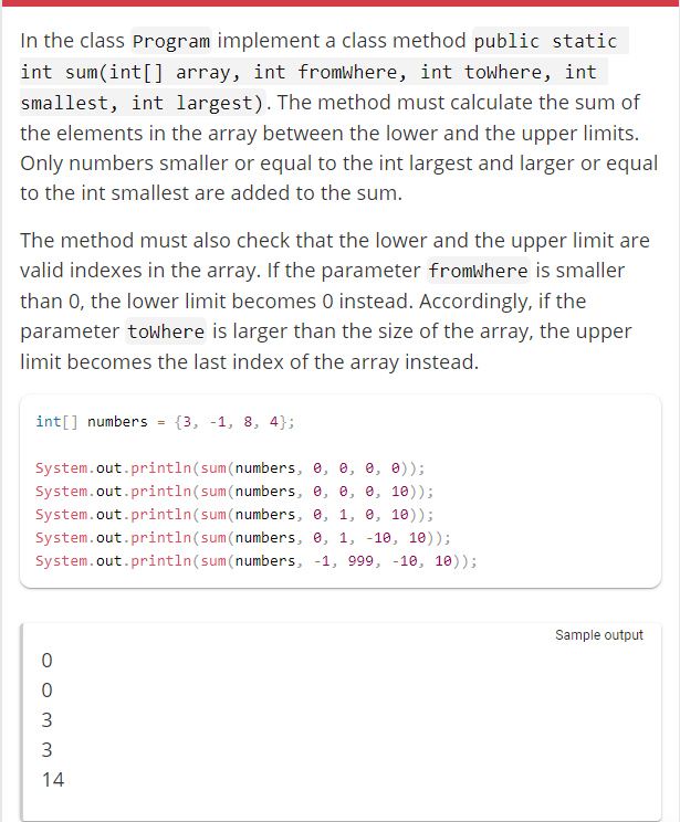 Solved In the class Program implement a class method public | Chegg.com