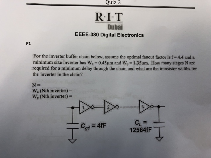 Solved: Quiz 3 R.IT Dubai EEEE-380 Digital Electronics P1 ... | Chegg.com