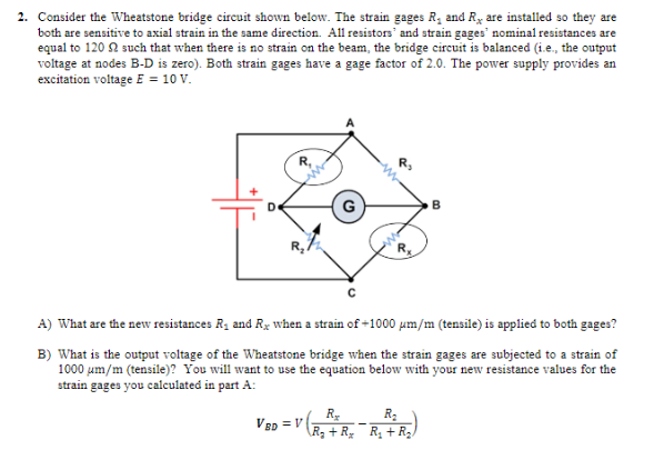 Solved Consider the Wheatstone bridge circuit shown below. | Chegg.com