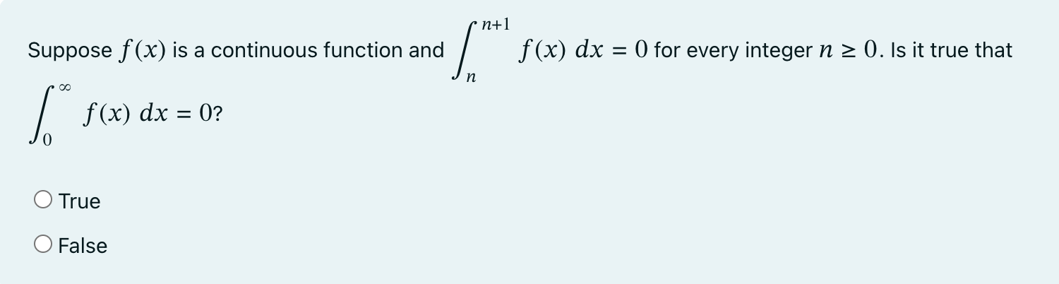 Solved Suppose f(x) ﻿is a continuous function and | Chegg.com