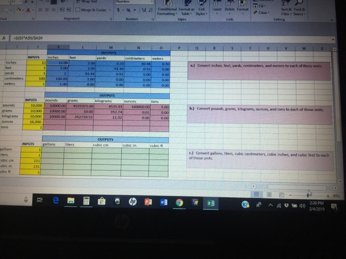 Solved Convert units for length, mass, volume, and speed | Chegg.com