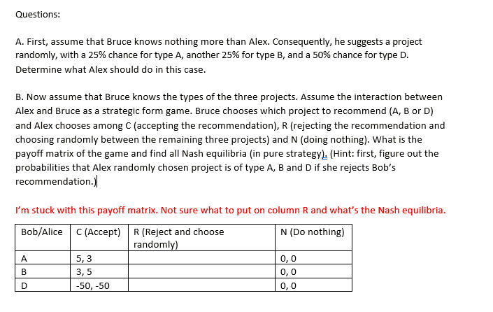 Solved Alex is facing decision between four projects, with | Chegg.com