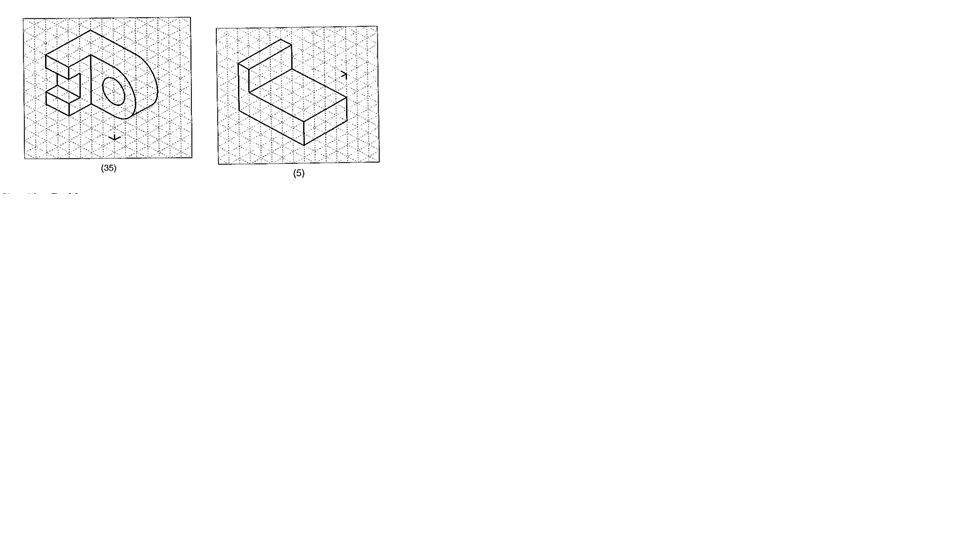 Solved Create freehand isometric sketches from the | Chegg.com