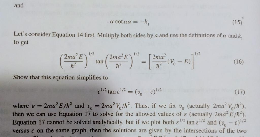 Solved Show we get from equation 16 to equation 17 using | Chegg.com