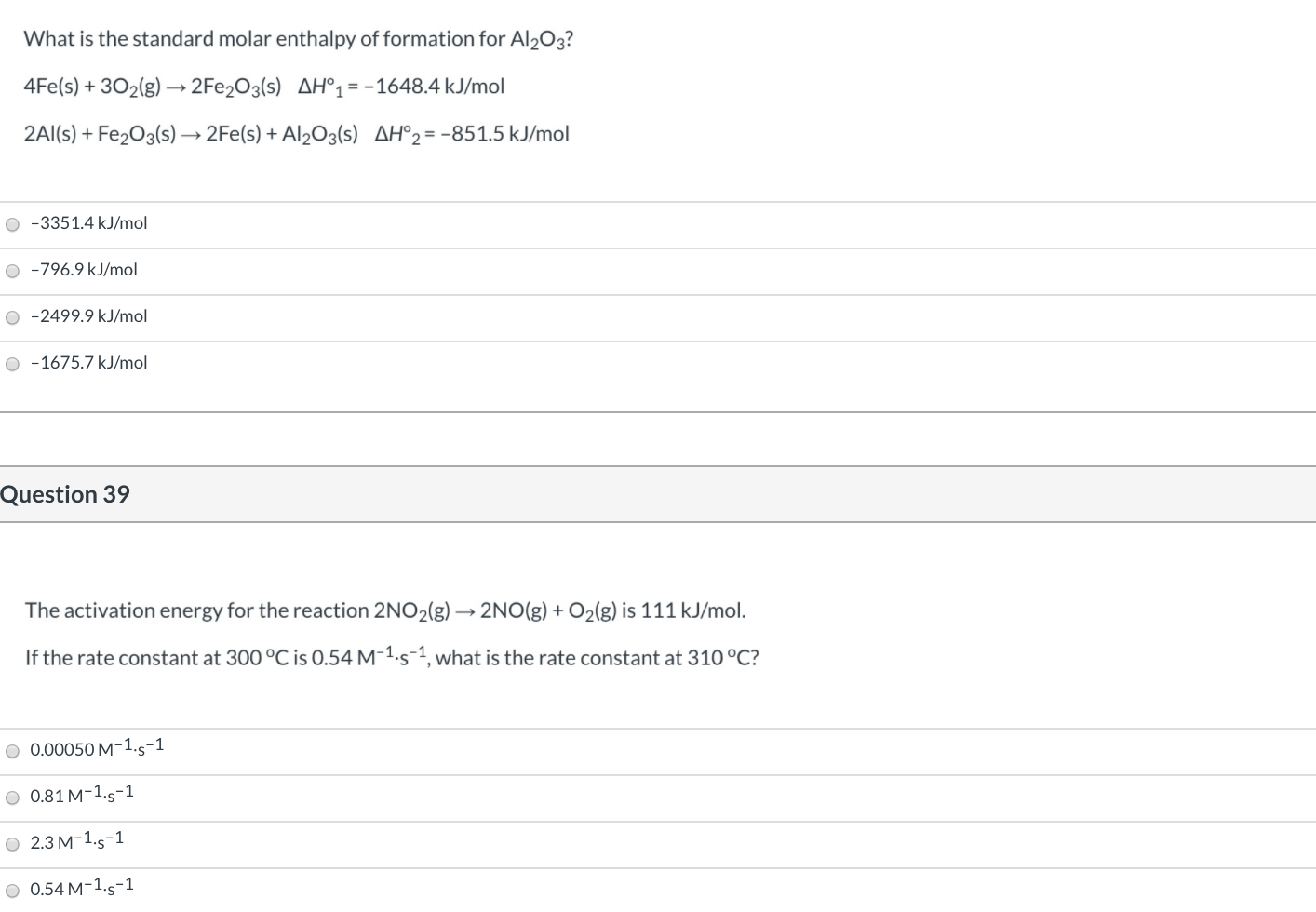 Solved In the following reaction S032-(aq) + H20(I) =HSO3 | Chegg.com