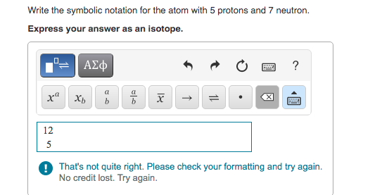 Solved Write the symbolic notation for the atom with 5 | Chegg.com
