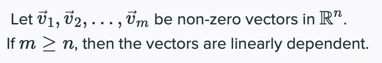 Solved Let V1, V2, ..., Ūm be non-zero vectors in R”. If m > | Chegg.com