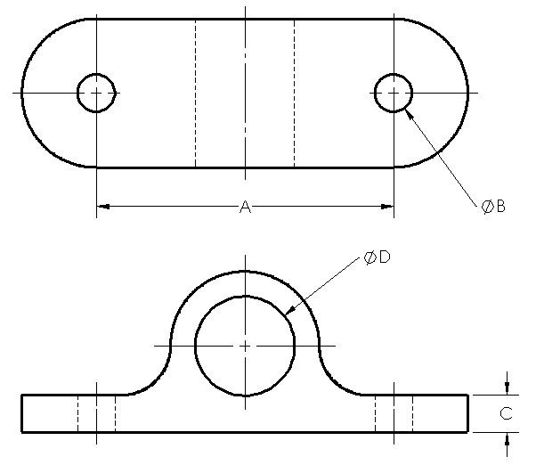 Solved 3D-Model the Bearing Block (Textbook P212 Problem | Chegg.com
