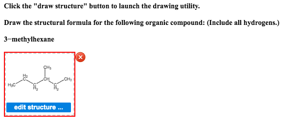 Solved Click the "draw structure" button to launch the | Chegg.com