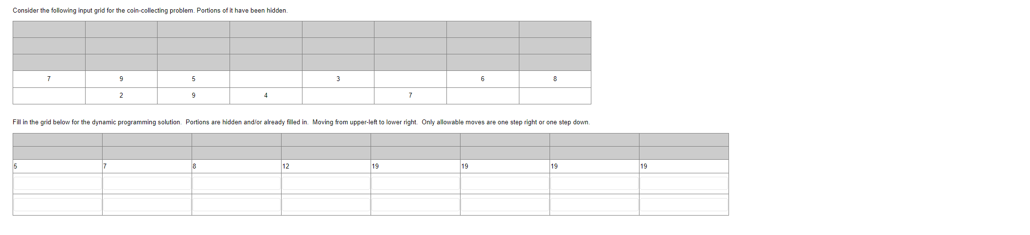 Solved Consider The Following Input Grid For The