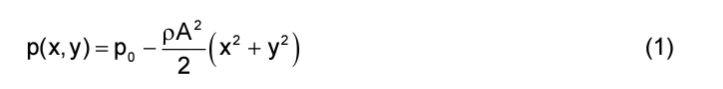 Solved p(x,y)=p0−2ρA2(x2+y2)2. (40pts) For the pressure | Chegg.com