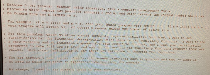 Solved Code The Following Program In Scheme Programming 9939