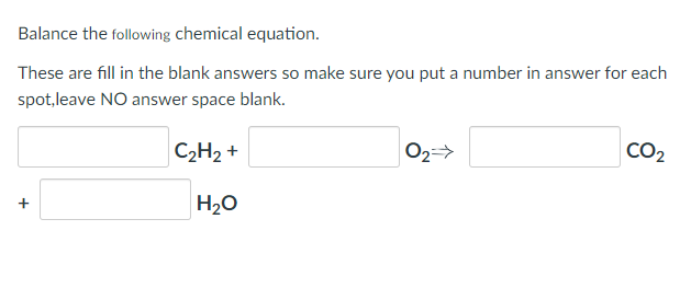 Solved Balance the following chemical equation. These are | Chegg.com