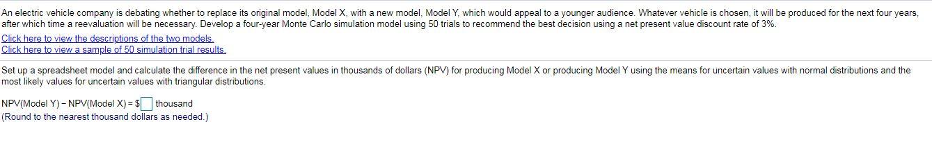 Model Y has passed through the concept and initial | Chegg.com