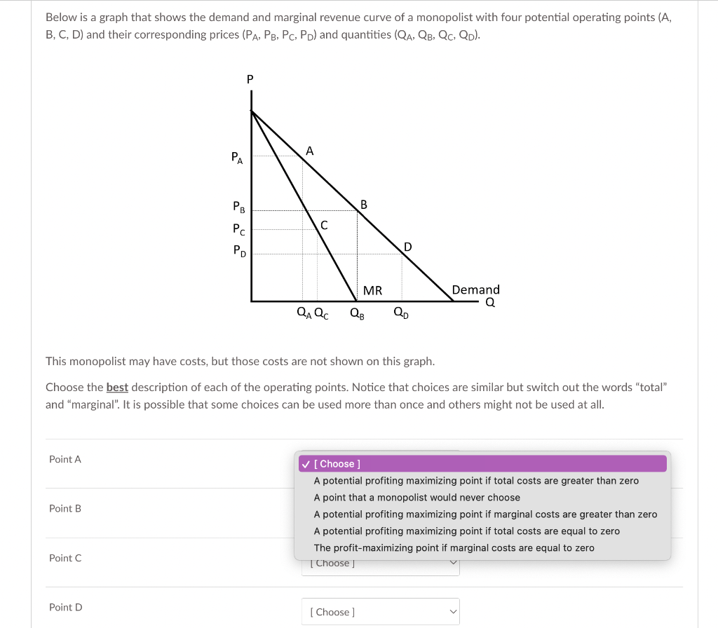 Solved Below is a graph that shows the demand and marginal | Chegg.com