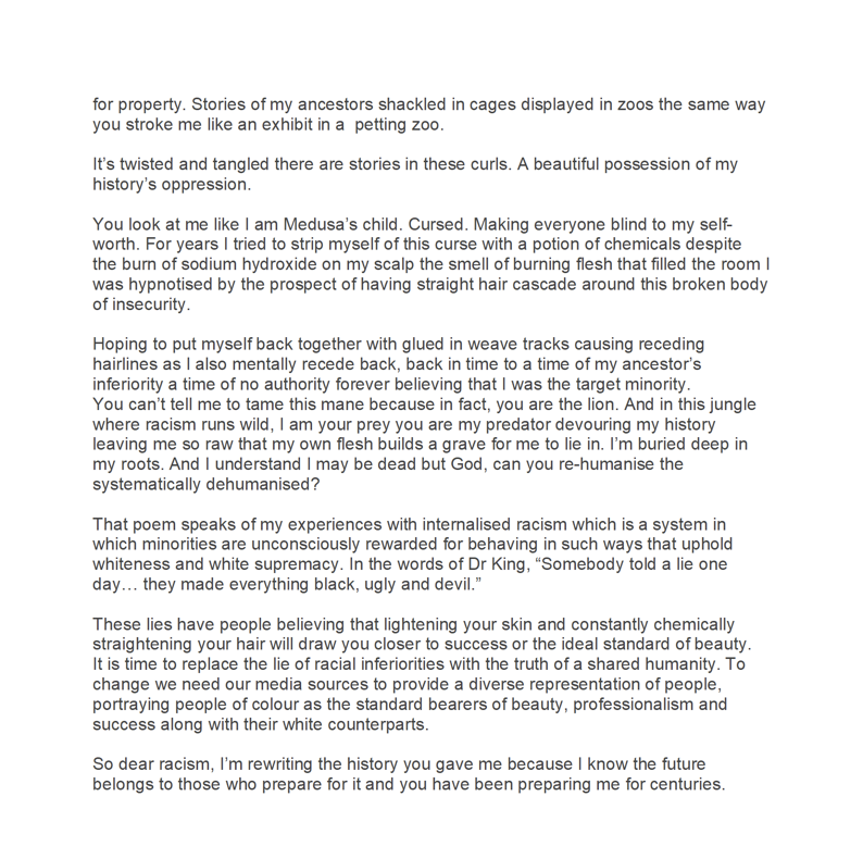 Yesterday I Was African, Today I Am Lost by Takunda | Chegg.com