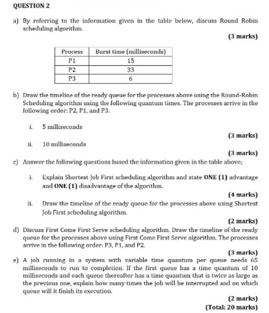 Solved QUESTION 2 a) By referring to the information given | Chegg.com