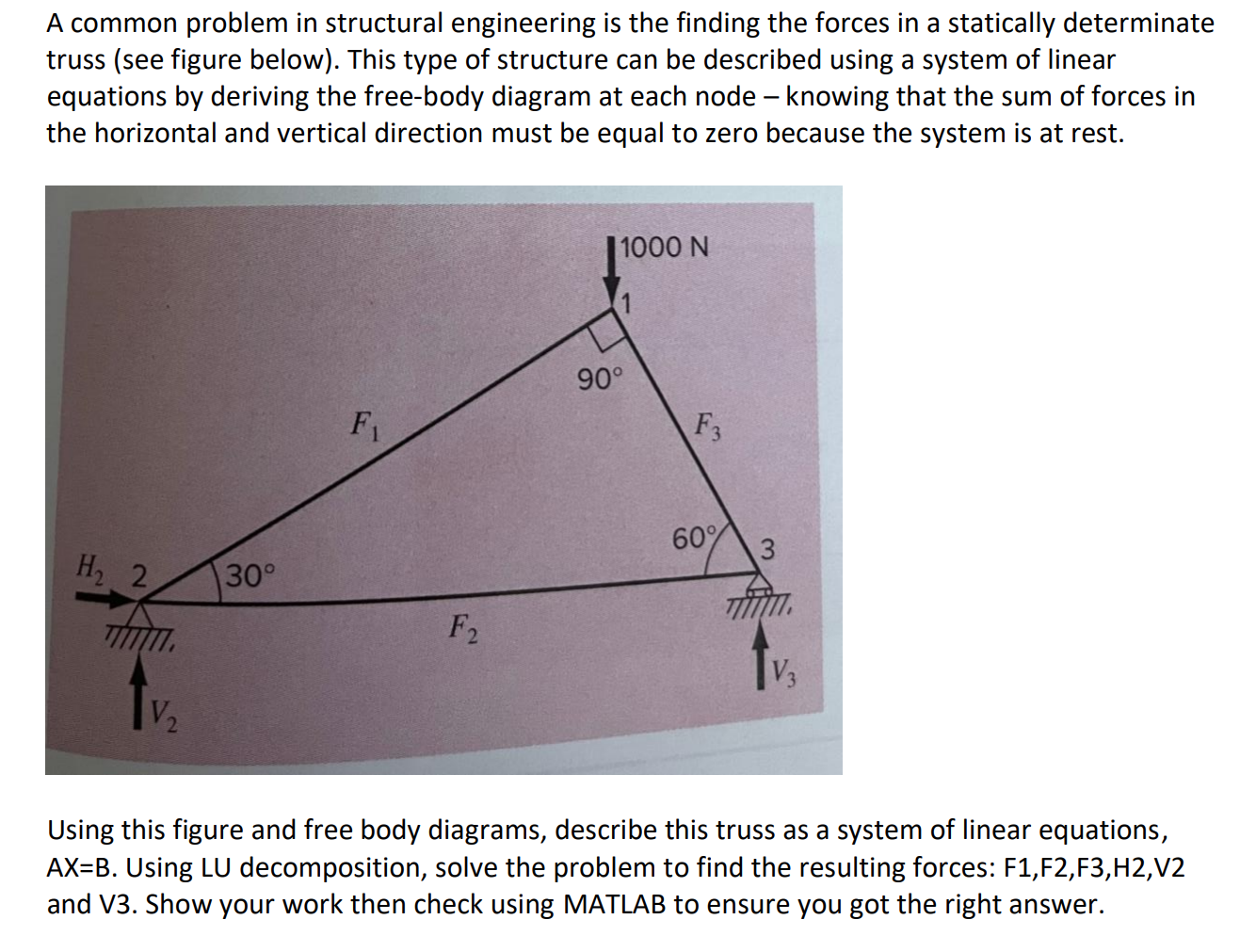 Solved Please help ASAP. Use LU decomposition to solve. | Chegg.com