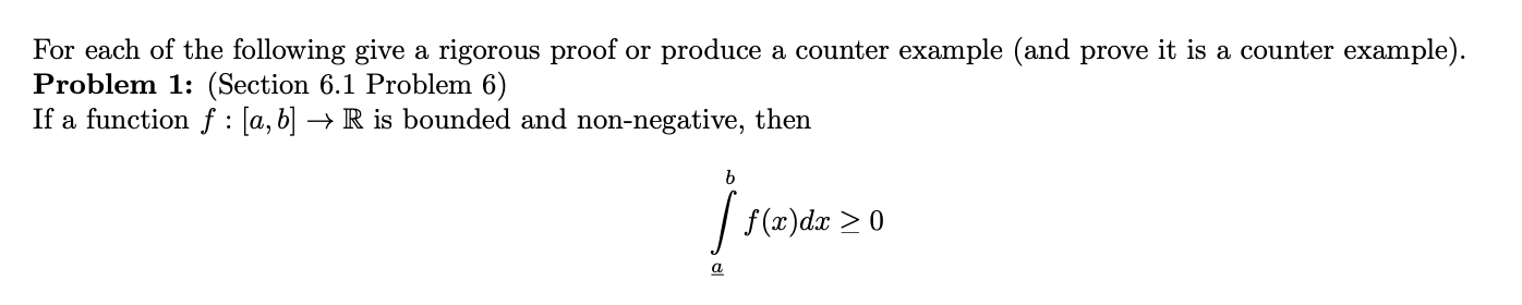 Solved For each of the following give a rigorous proof or | Chegg.com