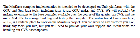 Project Description You will start with a compiler, | Chegg.com