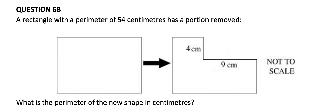 Solved QUESTION 6B A rectangle with a perimeter of 54 | Chegg.com