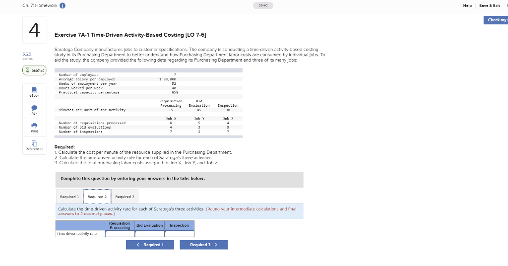 Ch. 7 Homework Help ave & Exit Submit Check my work 4 | Chegg.com
