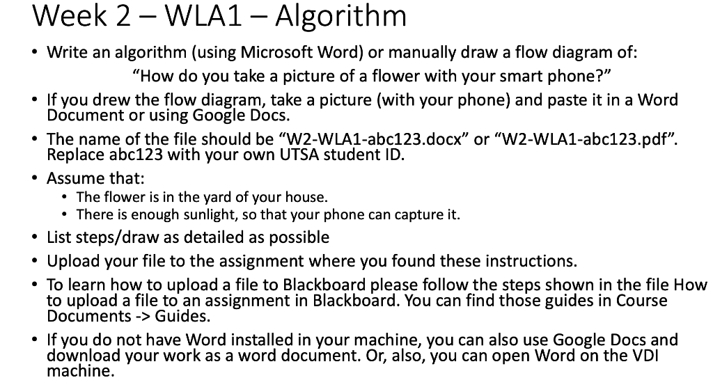 Solved Week 2 - WLA1 - Algorithm • Write an algorithm (using | Chegg.com Solved Week 2 - WLA1 - Algorithm • Write an algorithm (using | Chegg.com