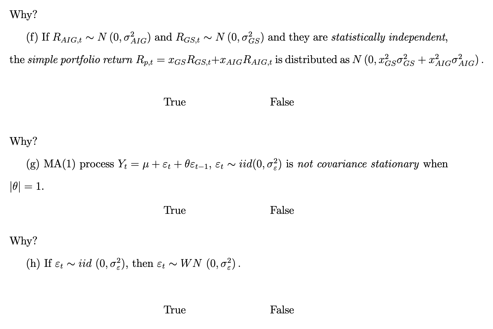 Solved Indicate whether the following statements are true or | Chegg.com