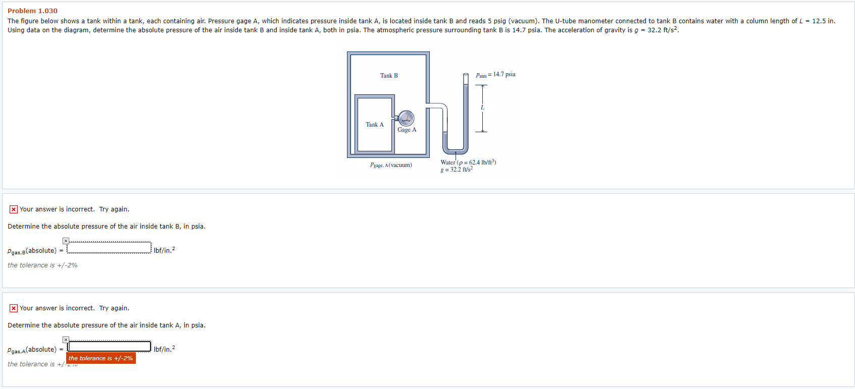 Solved Problem 1.030 The figure below shows a tank within a | Chegg.com