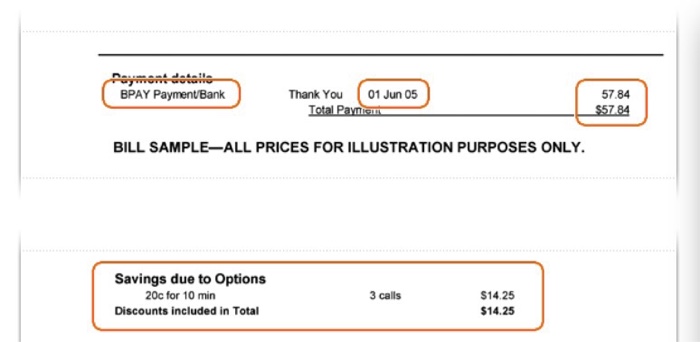 Solved Examine this sample phone bill then answer the | Chegg.com