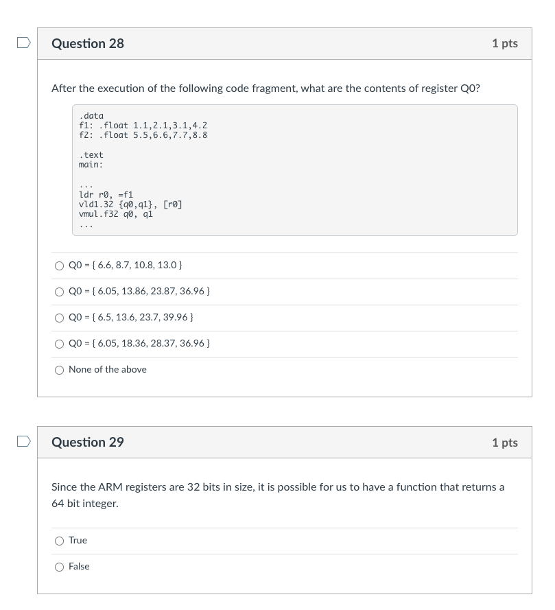 Solved After The Execution Of The Following Code Fragment