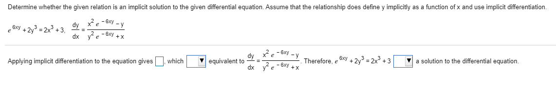 Solved Determine Whether The Given Relation Is An Implicit 0819