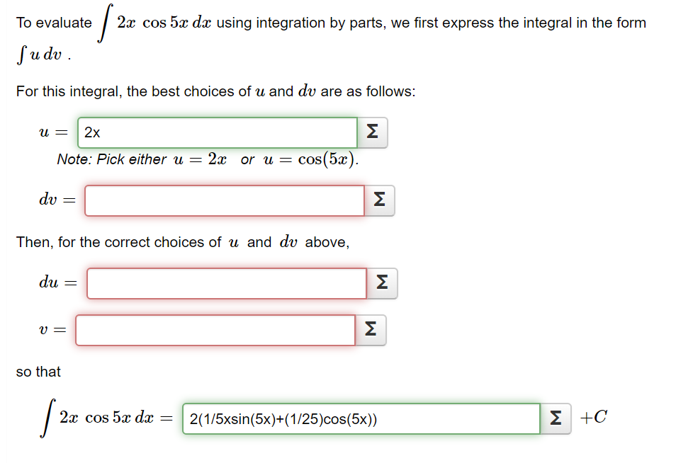 Solved To evaluate it by using integration by parts, we | Chegg.com