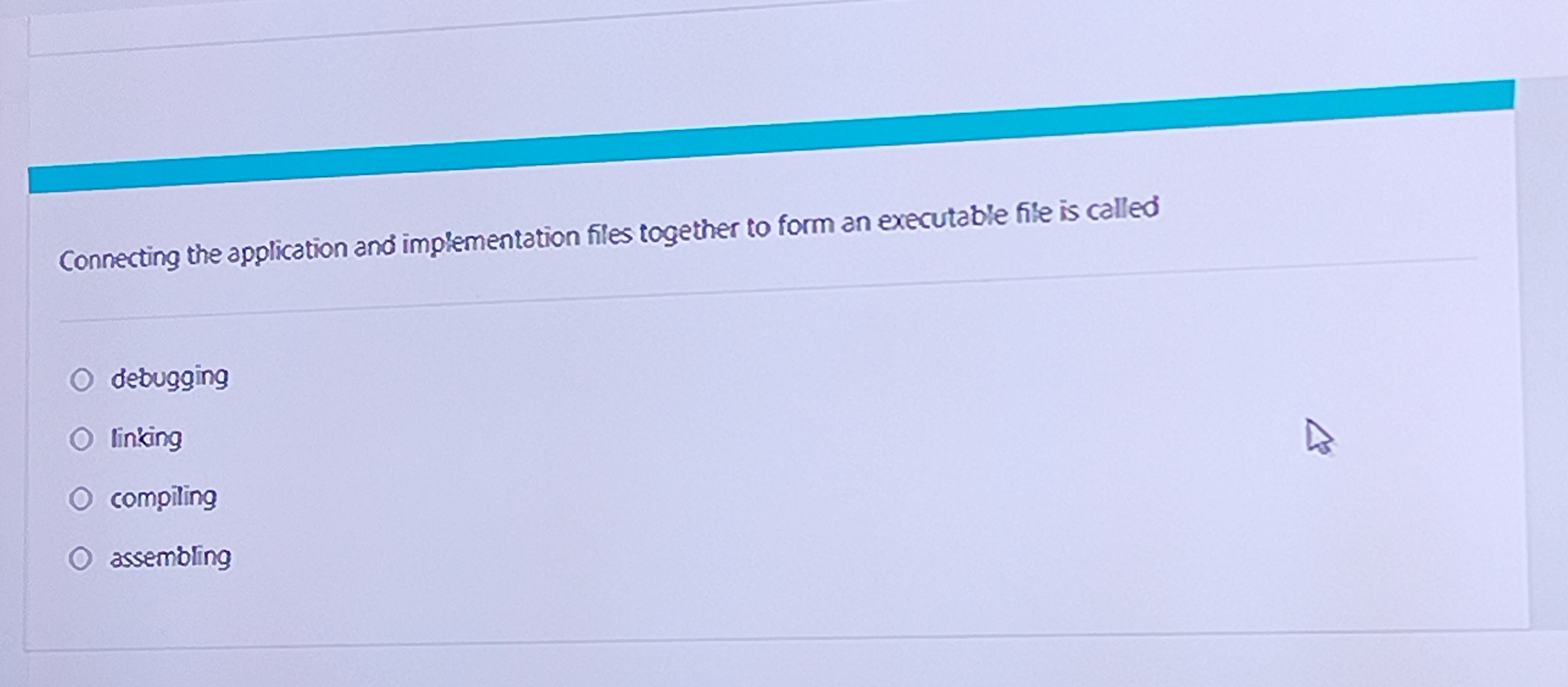Solved Connecting the application and implementation files | Chegg.com