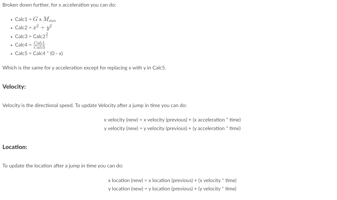 Solved 1. Make a Planet class to contain the data for each | Chegg.com