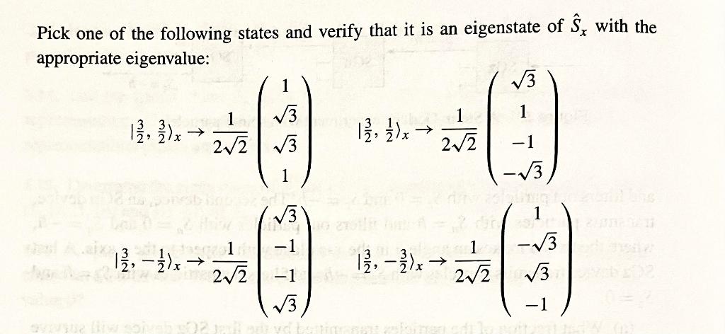 Solved Consider a spin- 3/2 particle that is in the | Chegg.com