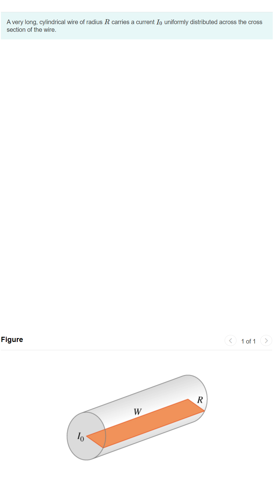 Solved: A Very Long, Cylindrical Wire Of Radius R Carries ... | Chegg.com