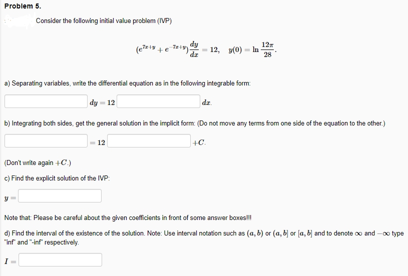 Solved Consider the following initial value problem (IVP) | Chegg.com