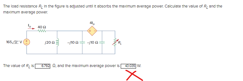 Solved The load resistance RL in the figure is adjusted | Chegg.com