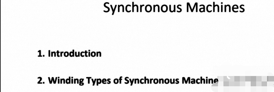 Solved Synchronous Machines 1. Introduction 2. Winding Types | Chegg.com
